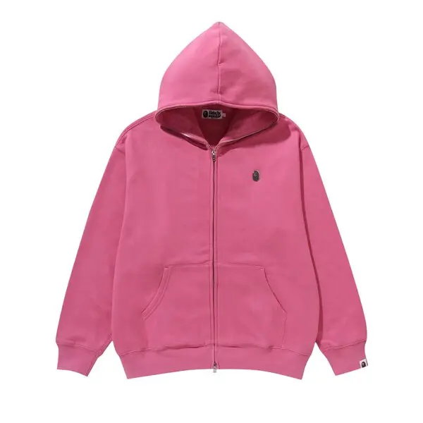 BAPE Metal One Point Full Zip Hoodie - Pink