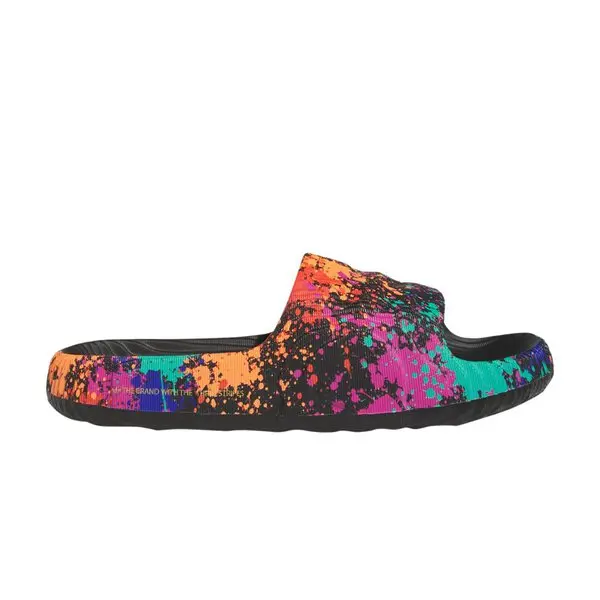 Adidas Adilette 22 Slide Paint Splatter - Black