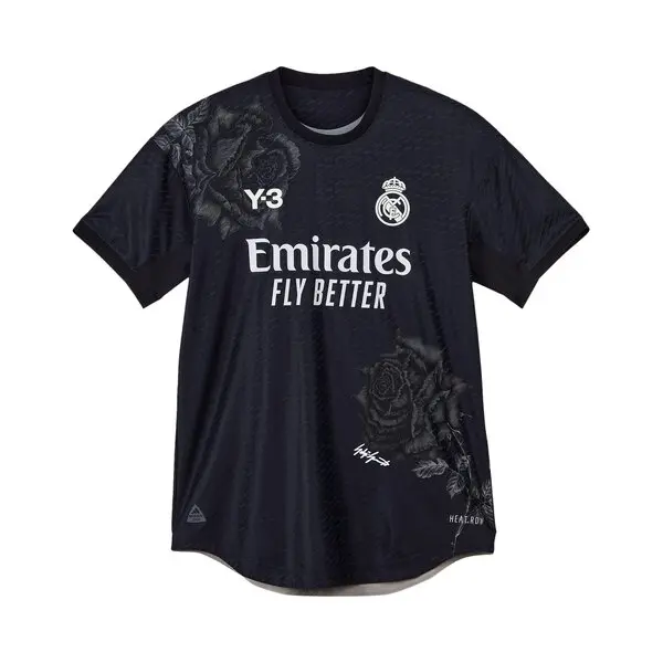 Y3 X Real Madrid 4th Authentic Jersey - Black
