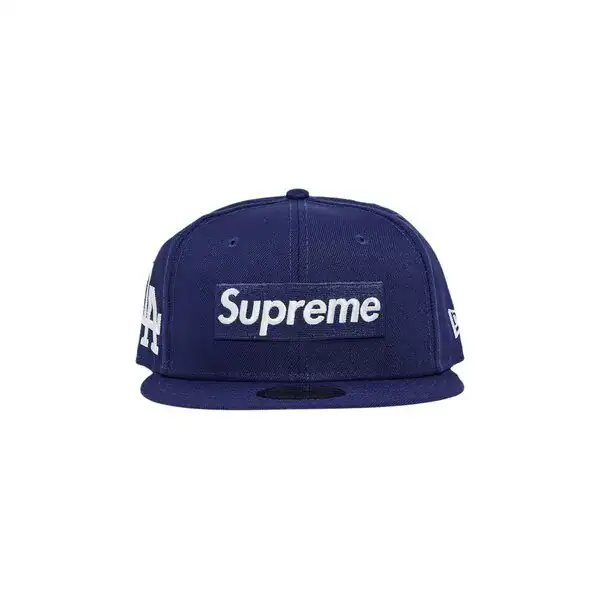 Supreme X Mlb Teams Box Logo New Era Cap - Blue | Editorialist