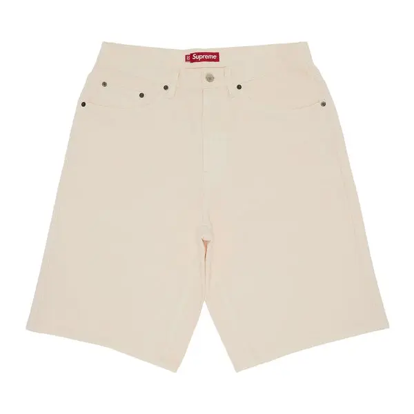 Supreme Baggy Denim Short - Cream