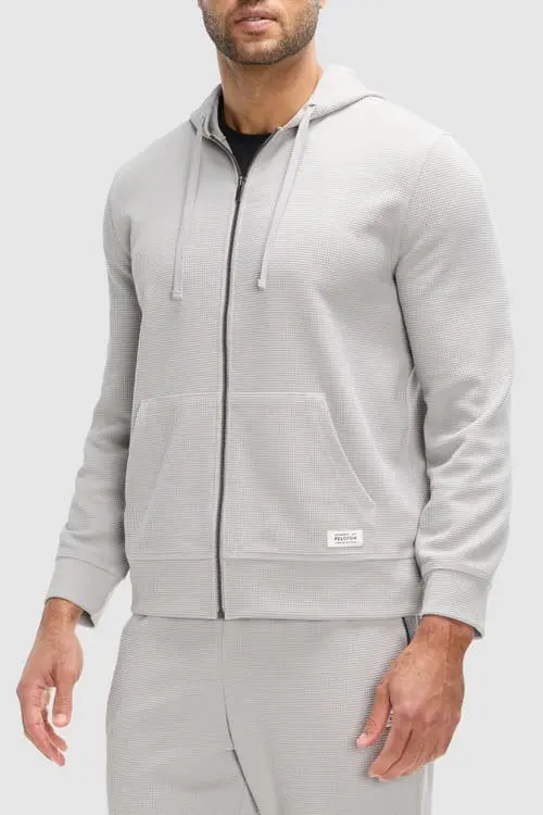 PELOTON Waffle Full Zip Hoodie - Mist