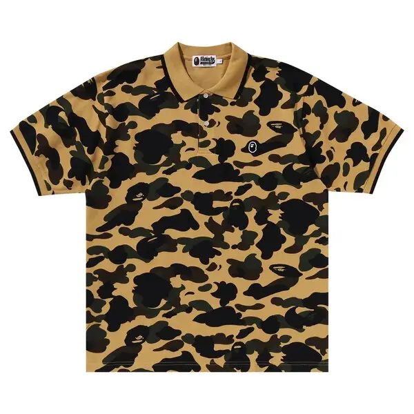 BAPE 1st Camo One Point Polo - Yellow