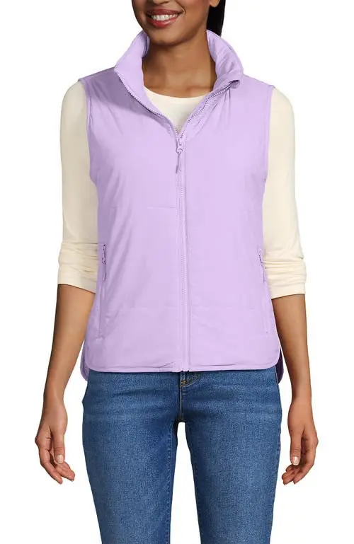 LANDS' END Wanderfree Insulated Vest - Lilac Petal