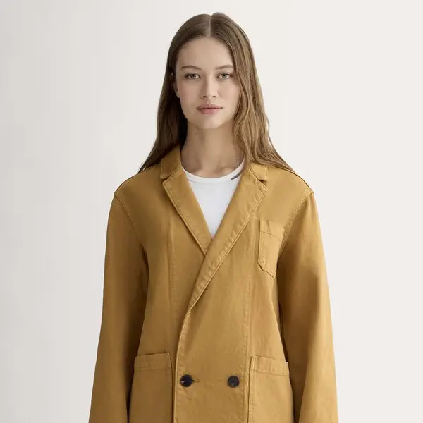 Everlane Denim Chore Blazer - Garment-dyed Neutral