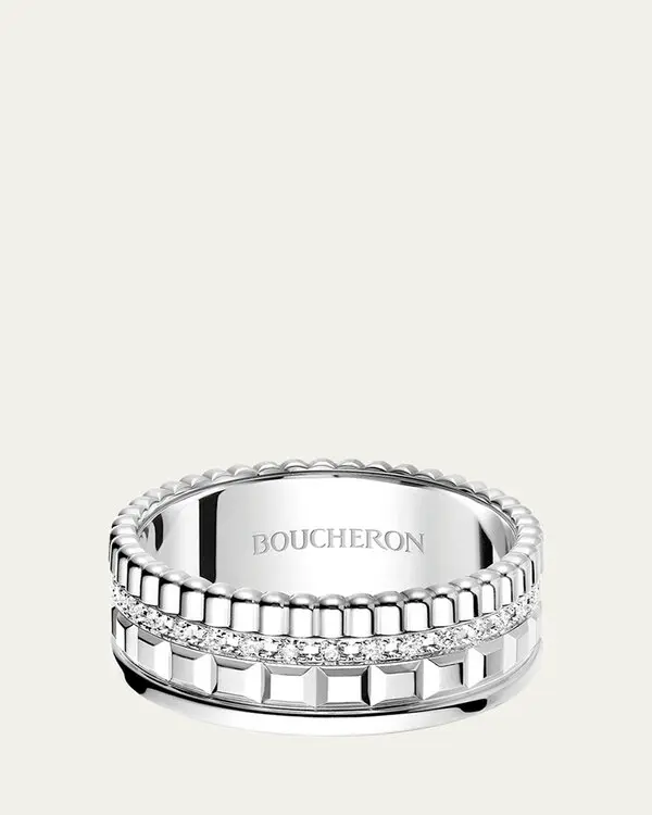 Boucheron 18k White Gold Quatre Radiant Edition Diamond Ring - One-color