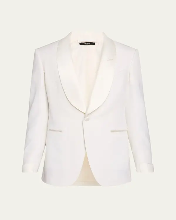 TOM FORD Shelton Shawl Dinner Jacket - Chalk