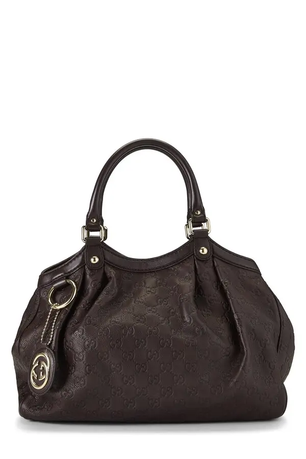 Gucci Guccissima Sukey Tote - Brown