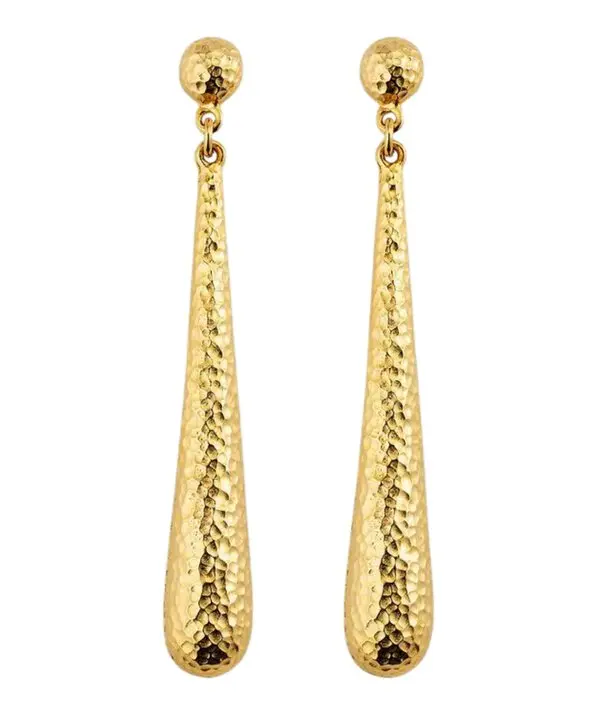 BEN-AMUN Hammered Drop Earrings
