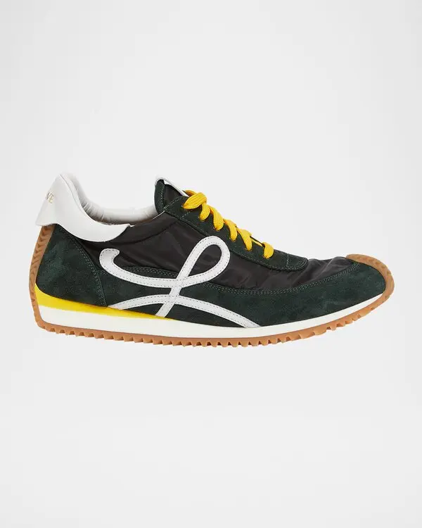 Loewe Flow Runner 2.0 Low-top Sneakers - Blk/wht/yel/grn