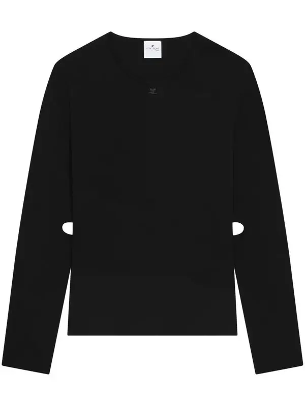 COURREGES Cut-out Jumper - Black