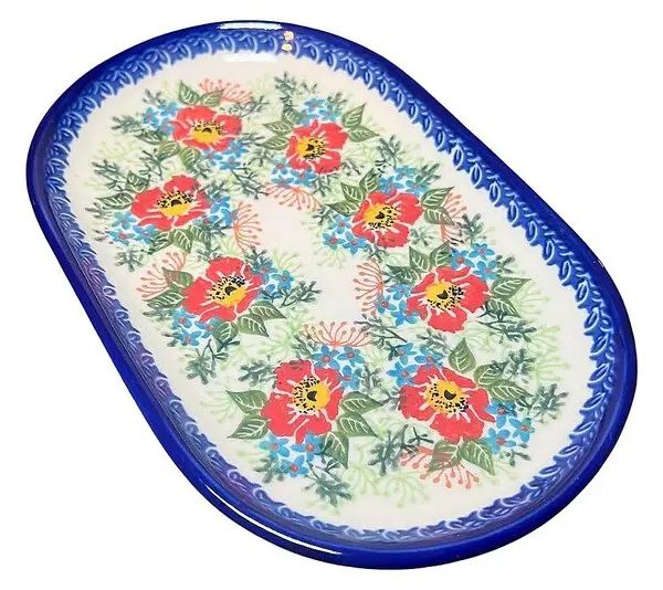 LIDIA'S POLISH POTTERY Medium Oval Platter