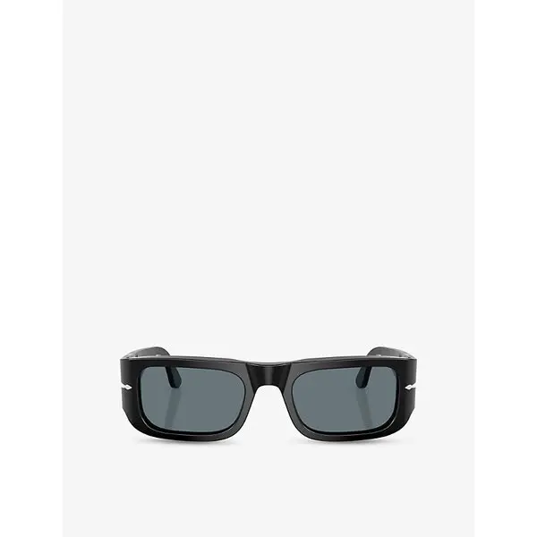 Persol Pillow Frame Acetate Sunglasses - Black