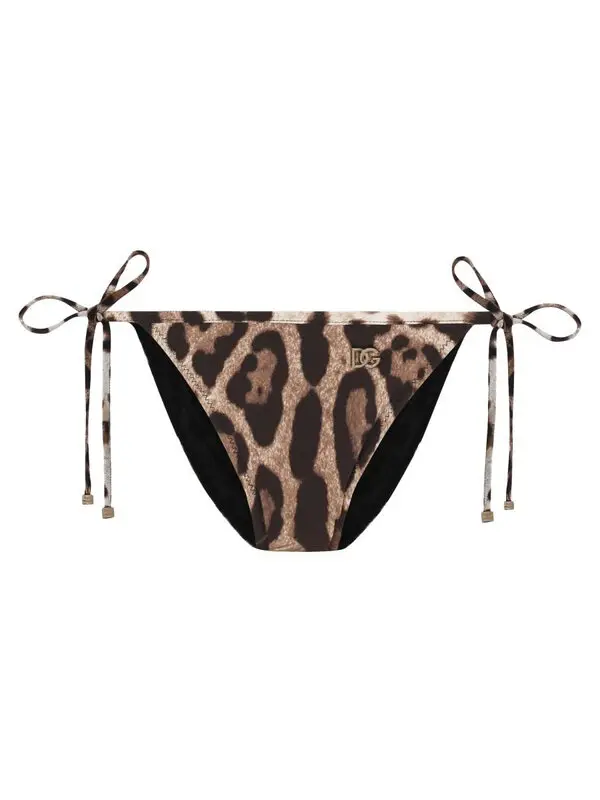 Dolce & Gabbana Animal Print Bikini Bottom - Multicolor