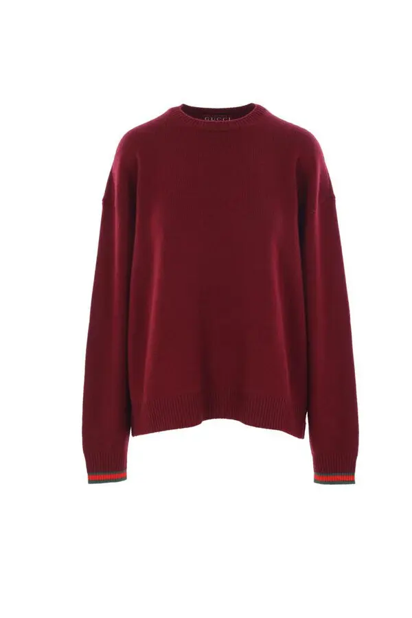Gucci Oversize Sweater - Red Still+multicolor