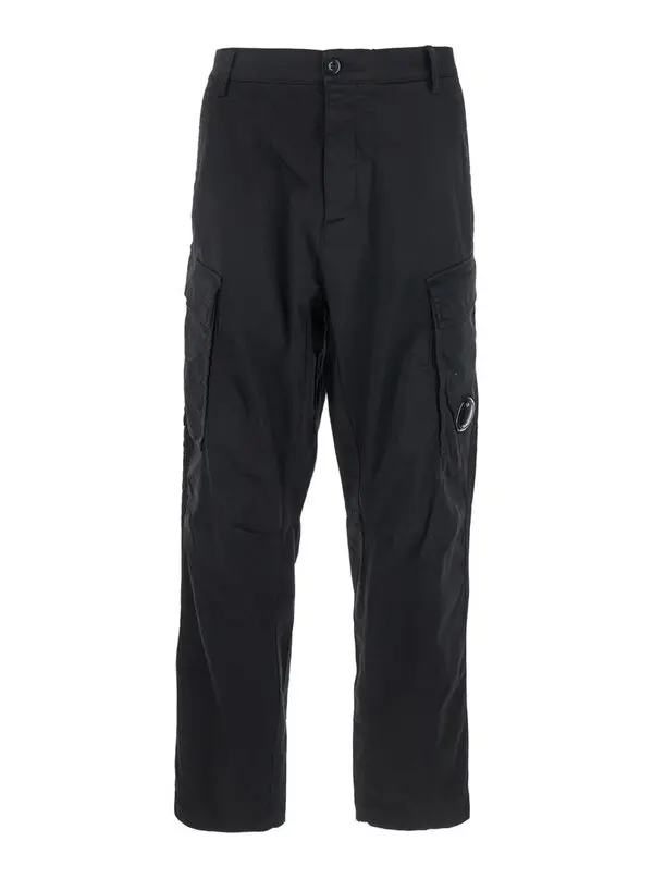 C.P. COMPANY Cotton Pants With Lens Motif
