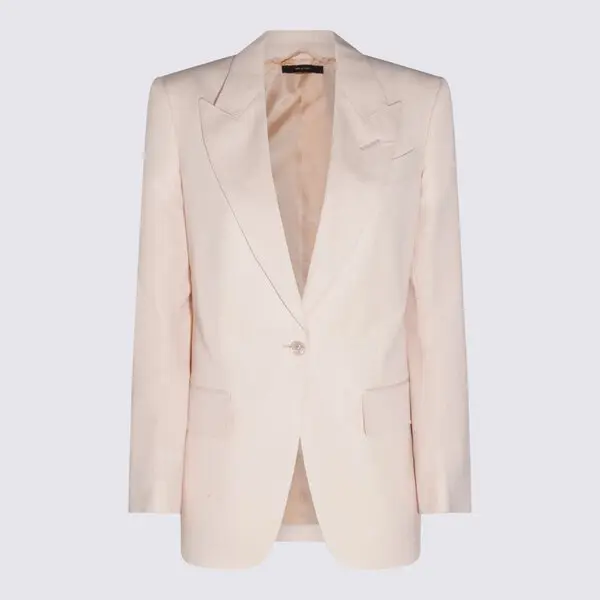 TOM FORD Single-breasted Blazer - Light Blush