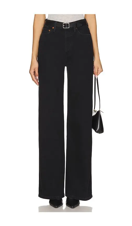 RE/DONE 70s Ultra High Rise Wide Leg Jeans