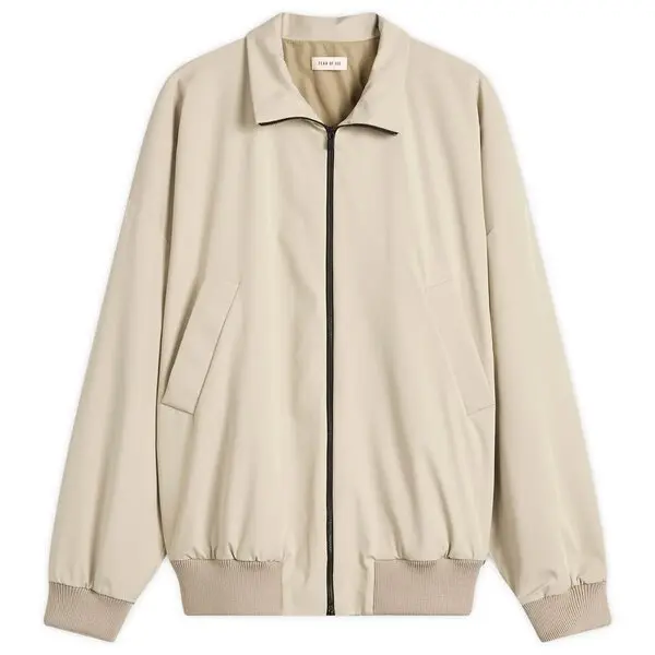 Fear Of God High Neck Technical Track Jacket - Cement