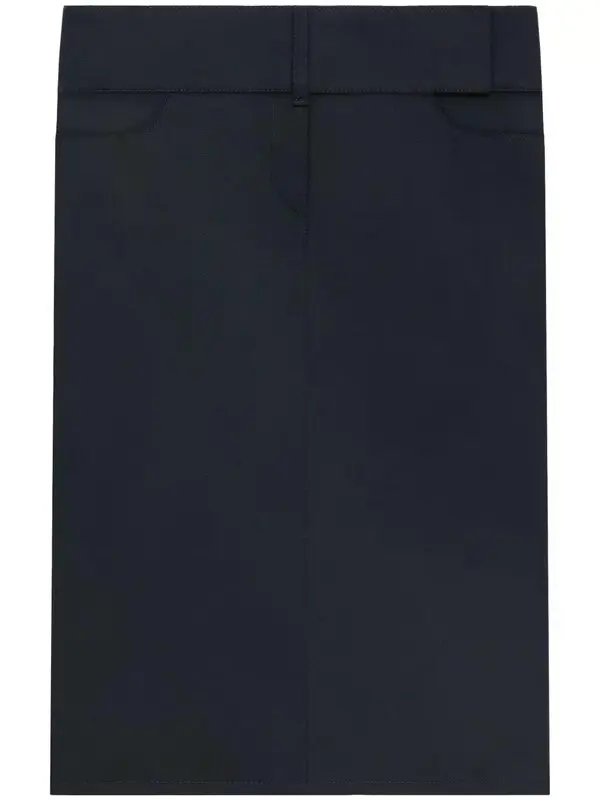 COURREGES Belted Midi Skirt - Blue