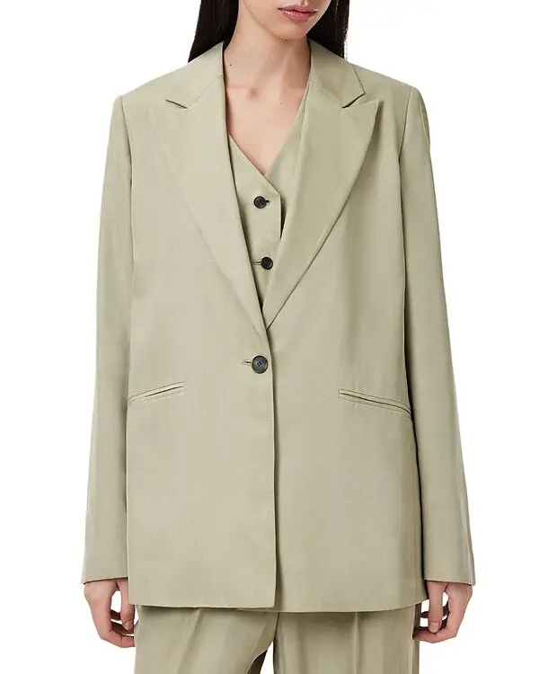 All Saints Averie Ten Blazer - Sage Green