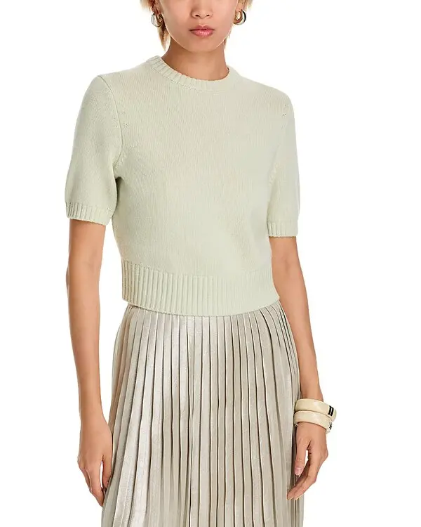 TOCCIN Elsie Short Sleeve Sweater - Mint