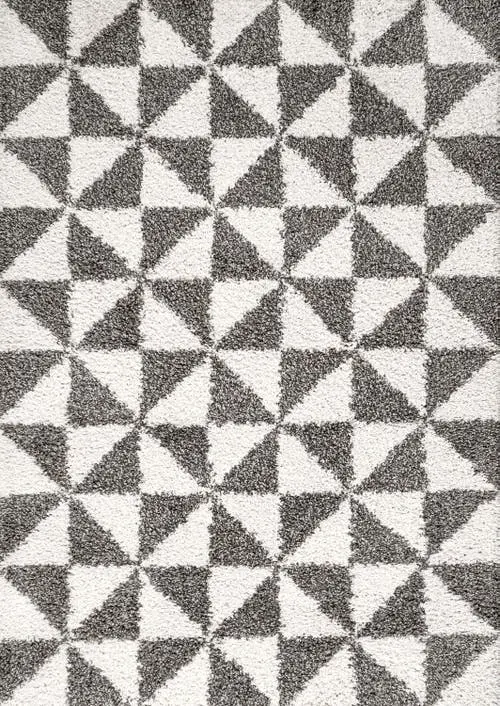 JONATHAN Y Alcudia Geometric Shag Area Rug