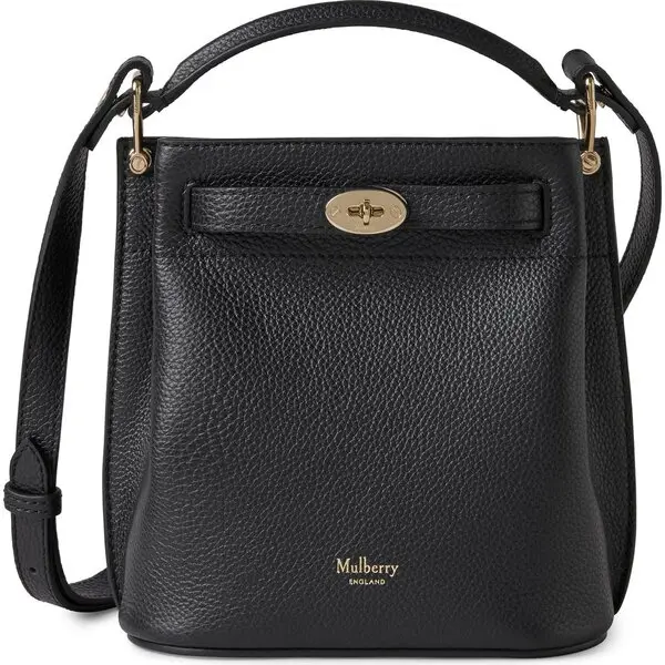 Mulberry Mini Islington Leather Bucket Bag - Black