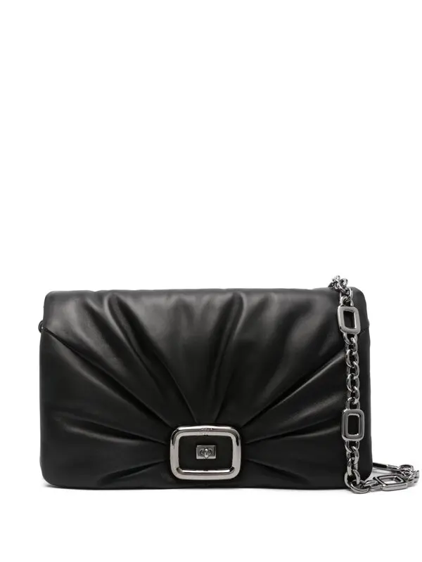 ROGER VIVIER Viv' Choc Leather Clutch