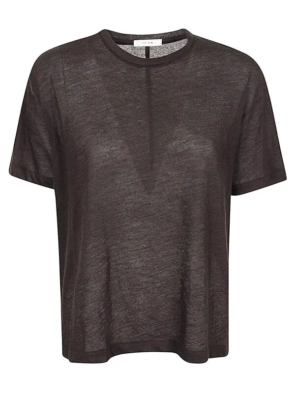 THE ROW Lila Cashmere Top - Black