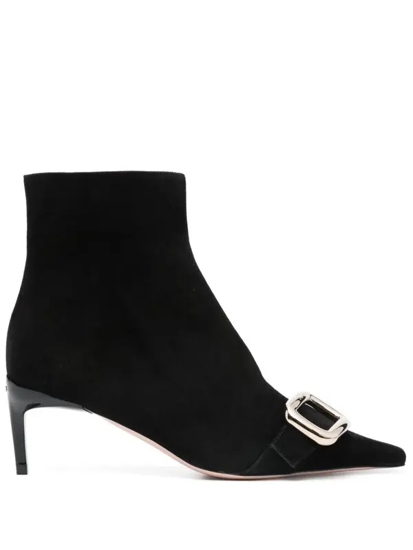 ROGER VIVIER Choc Heel Ankle Boots