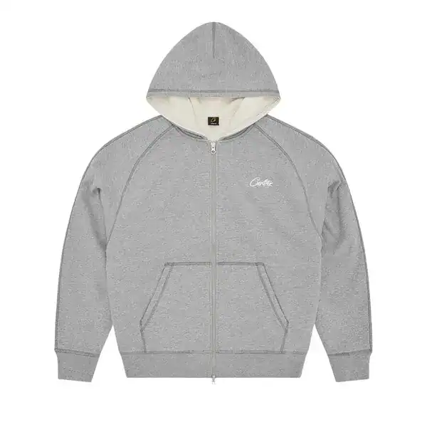Corteiz Zip Hoodie XL Grey 希少 最終価格 Corteiz Hmp Thermal Zip Hoodie 'Heather In Grey | Editorialist