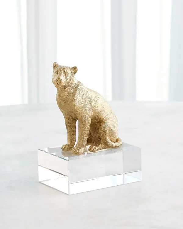GLOBAL VIEWS Lioness Sculpture - Gold
