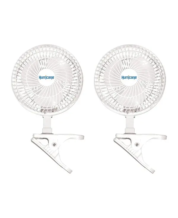 HURRICANE Classic 6 Inch 2 Speed Desk Table Mini Clip On Fan