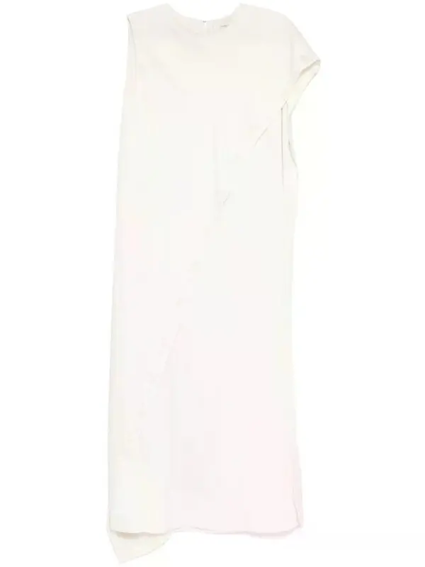 SHATHA ESSA Embellished Asymmetric Draped Dress