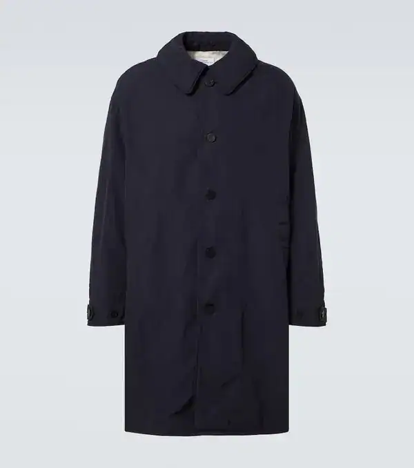 Visvim Balmat Wool And Linen Parka In Blue - 30% Off | Editorialist