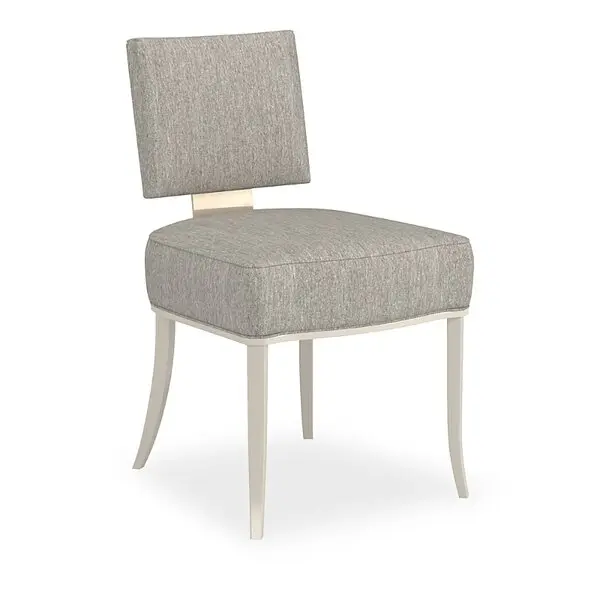 CARACOLE Reserved Seating Side Chair Warm Gray