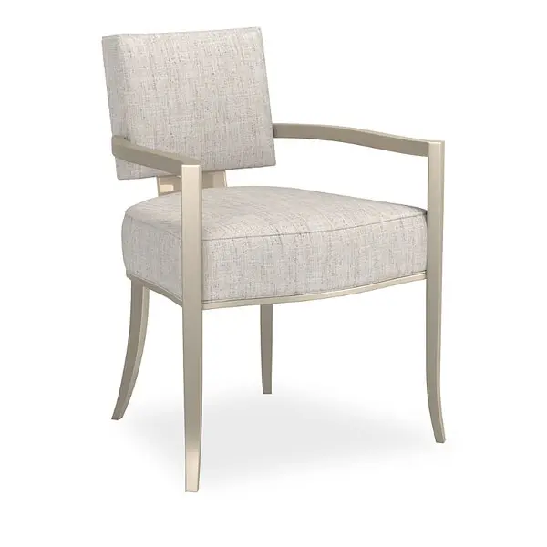 CARACOLE Reserved Seating Arm Chair Light Gray