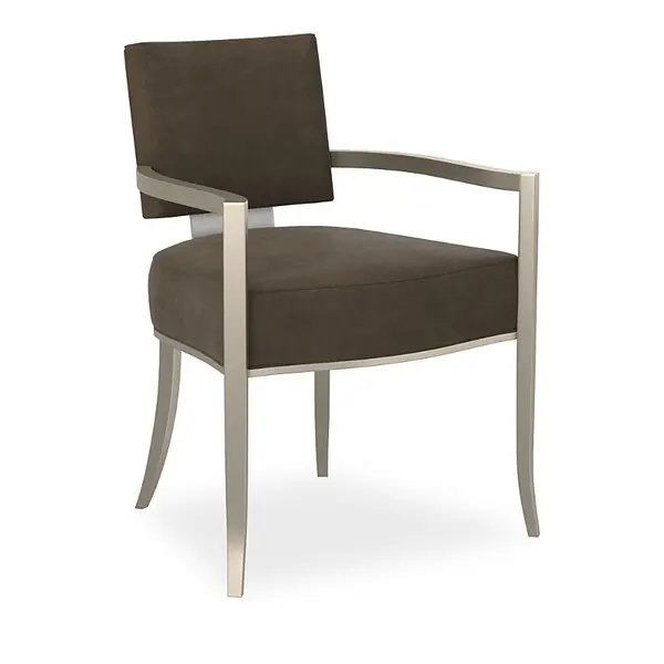 CARACOLE Reserved Seating Arm Chair Dark Brown