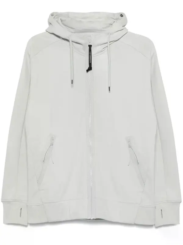 C.P. COMPANY Goggles-detail Hoodie - Grey