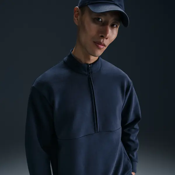 Nike 24.7 Impossiblysoft Dri-fit 1/2-zip Top - Blue