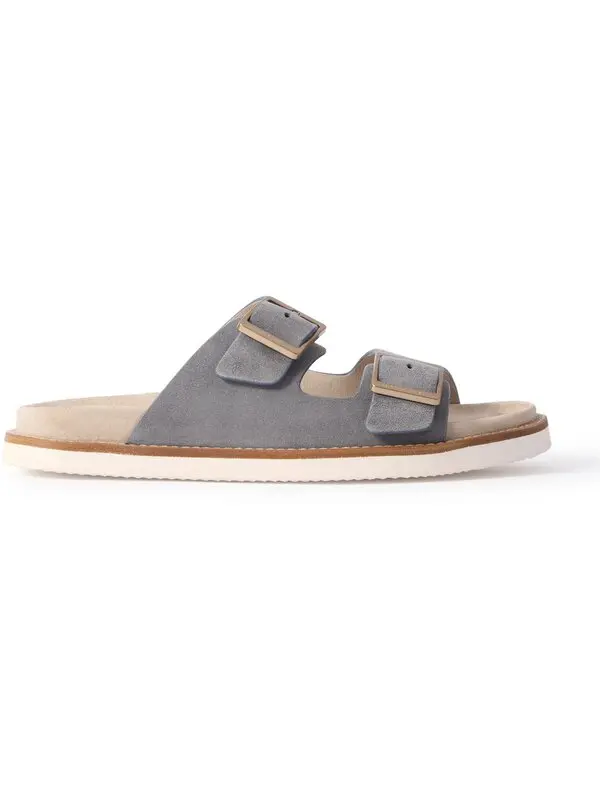 Brunello Cucinelli Suede Sandals - Gray