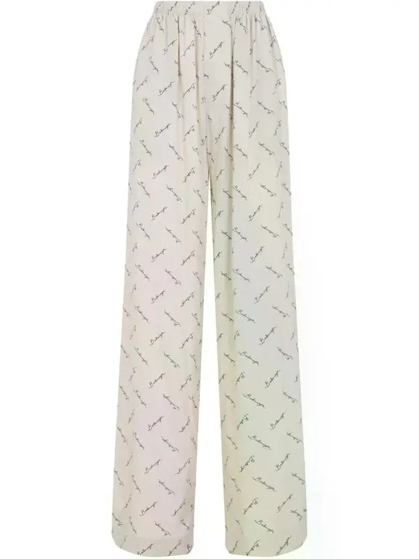 Balenciaga Printed Palazzo Pants