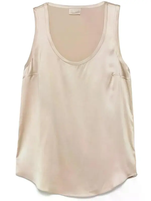Brunello Cucinelli Satin Top - Neutrals