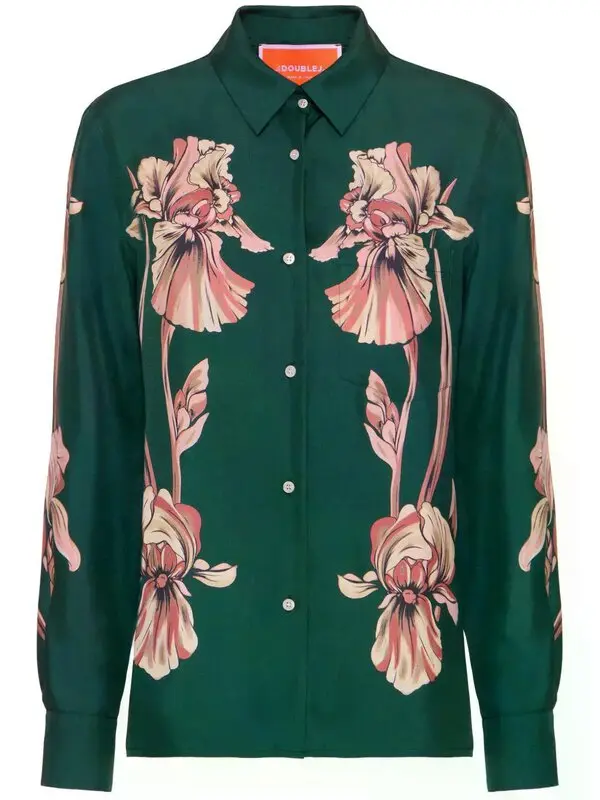 La DoubleJ Satin Shirt - Green