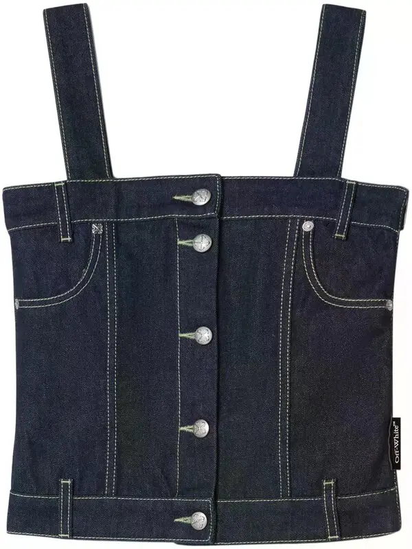 Off-White Corset-style Denim Top