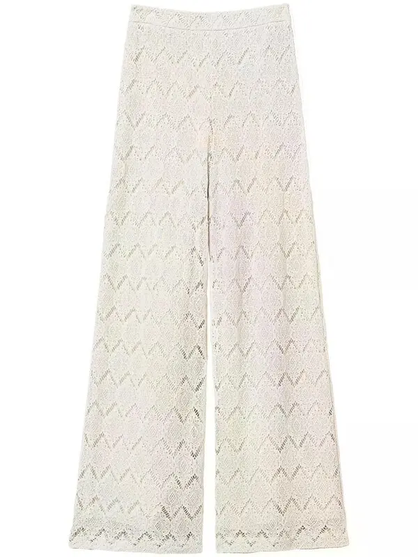 TWINSET Macramé Palazzo Trousers