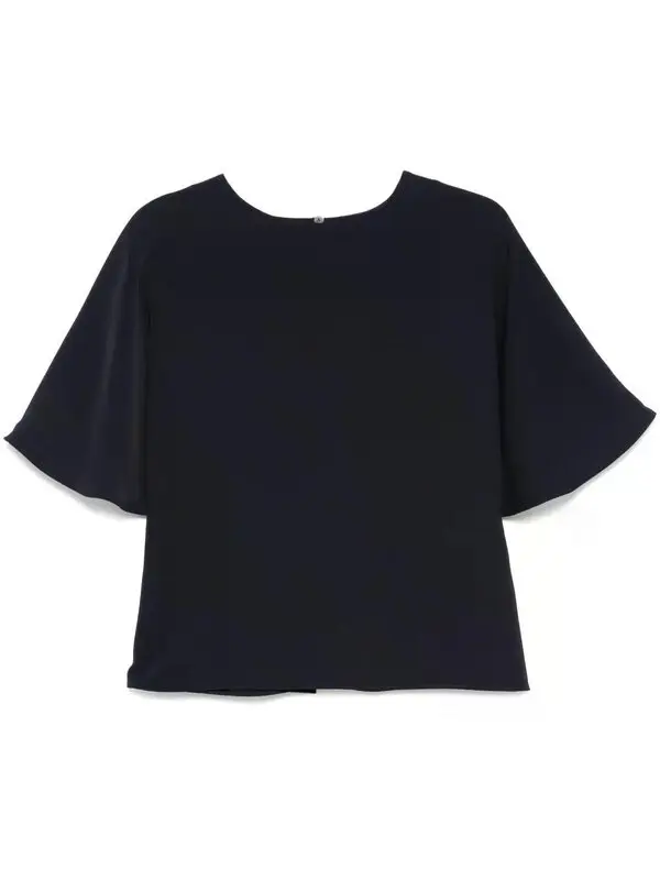P.a.r.o.s.h Draped-sleeve Blouse - Blue