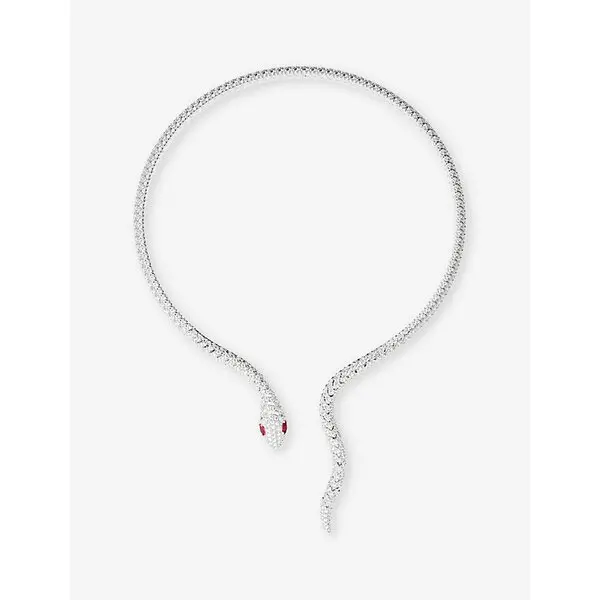 APM MONACO Pavé Kaa Wrap Around Choker