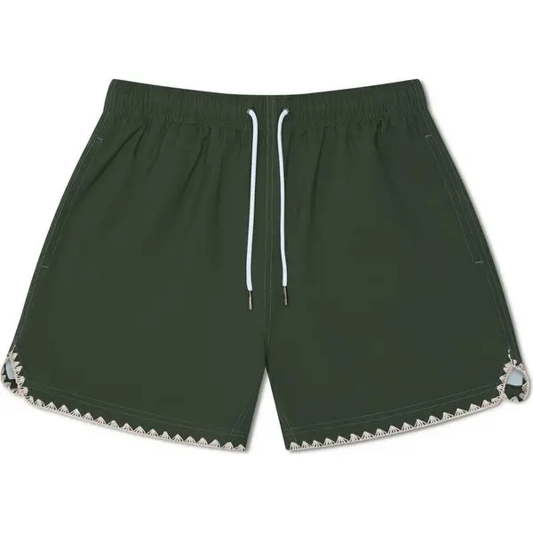 MAVRANS Stitch Waterproof Swim Trunks - Green